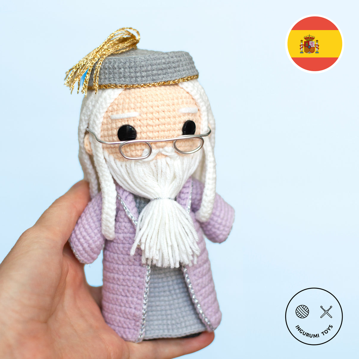 Dumbledore, patrón PDF de la muñeca amigurumi – Ingurumi Toys