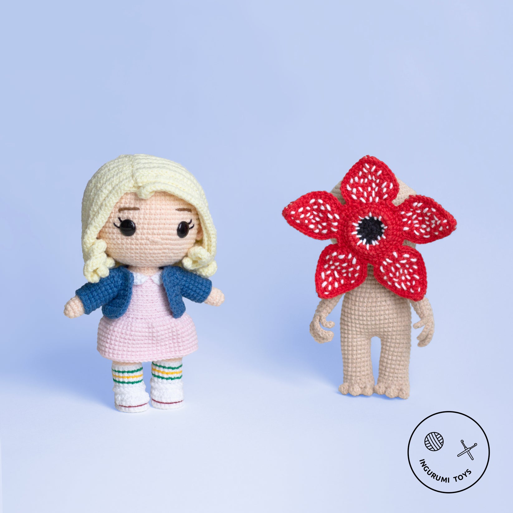 Eleven and Demogorgon Amigurumi Crochet Doll Pattern PDF – Ingurumi Toys
